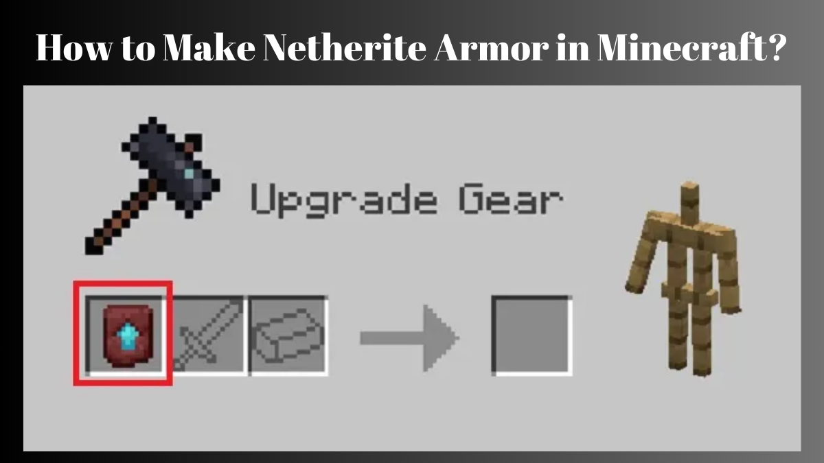 How To Make Netherite Armor In Minecraft